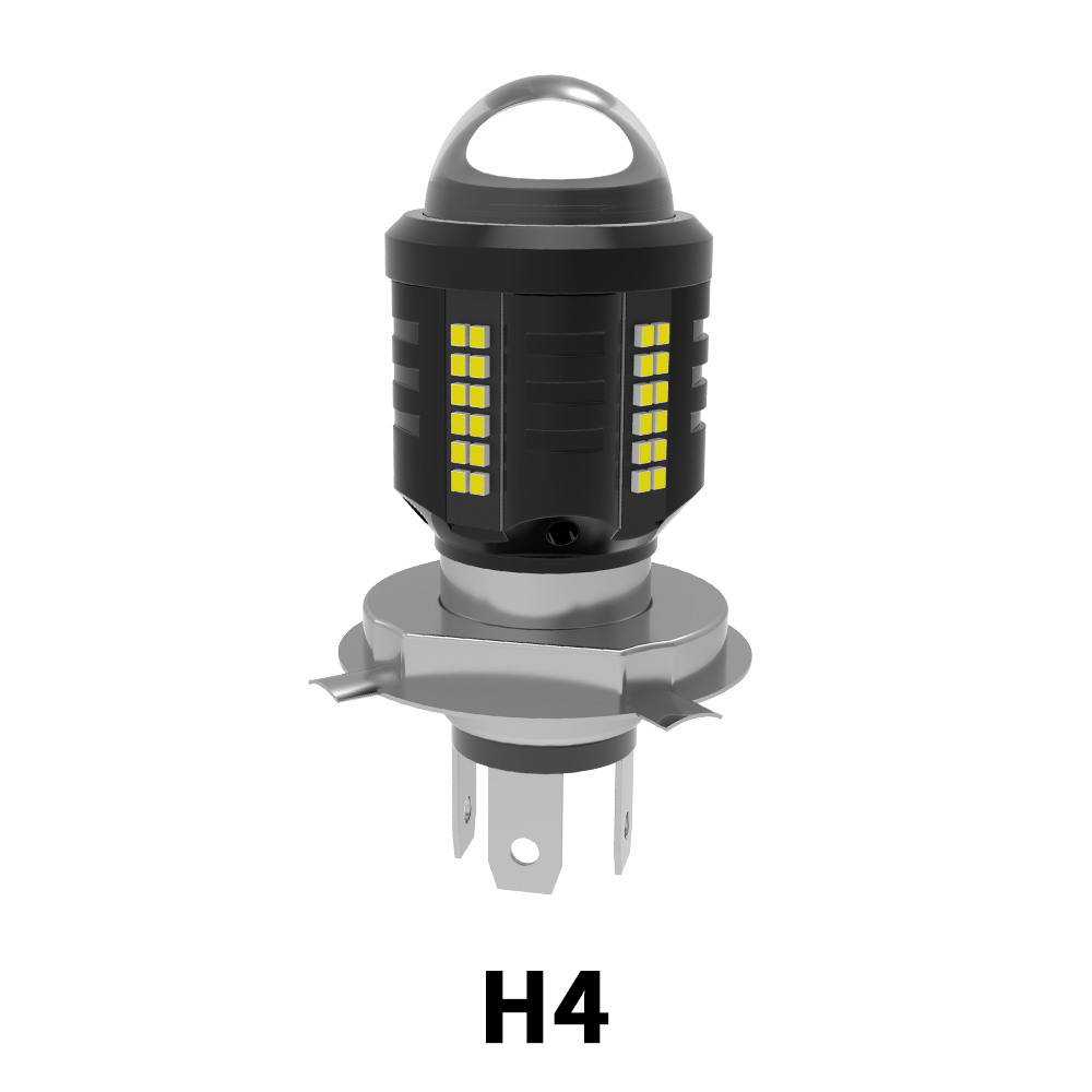 [1,0000LM] Super Bright H4 Motorcycle LED Headlight H6 Headlight BA20D LED Bulb Far Low Beam ...