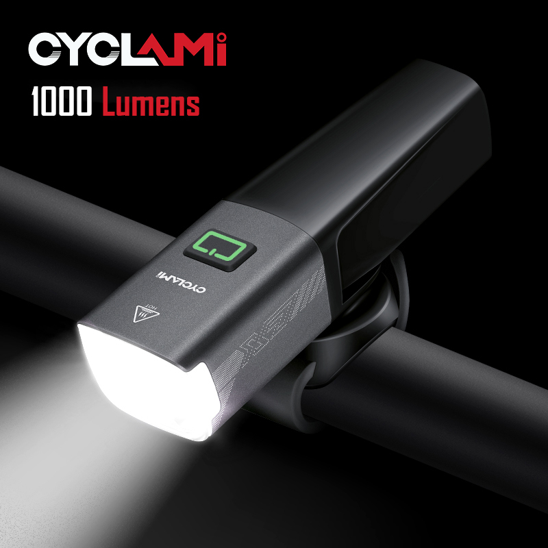 CYCLAMI X7 1000 Lumens Bike Light Front Lamp Smart Headlights USB ...