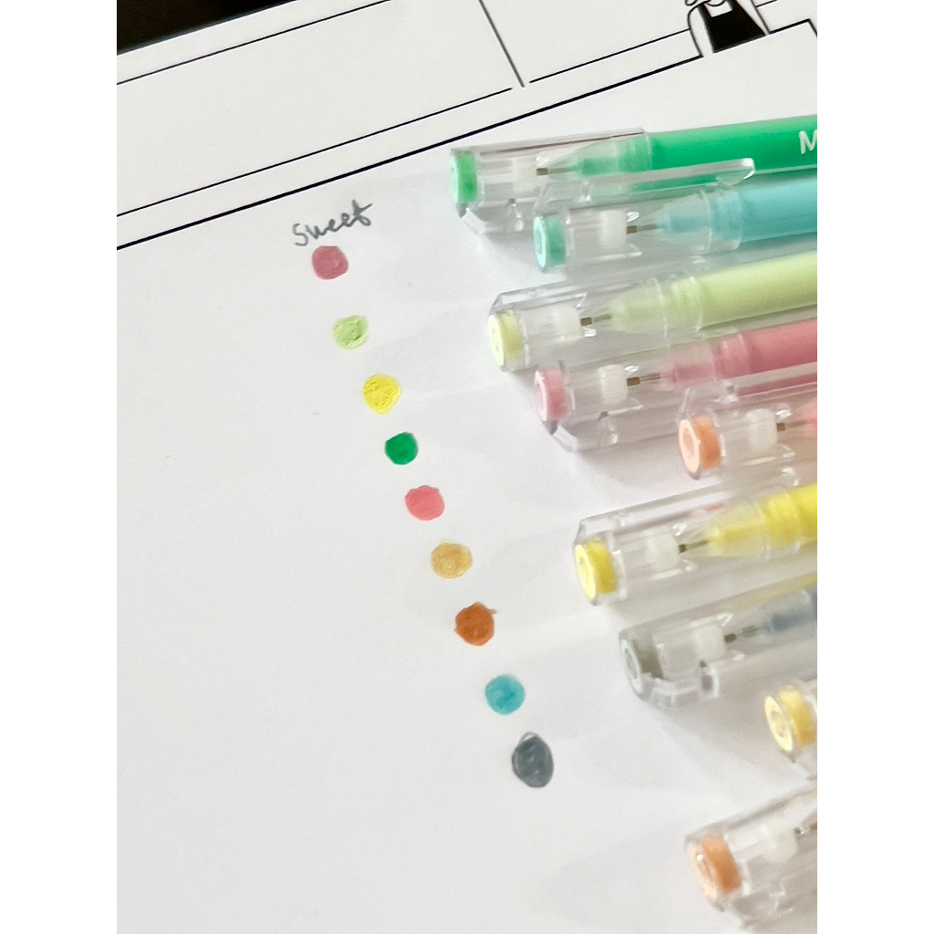 Ohaya | languo 63 Colors Full Set Blue Fruit Handbook Pen Skin Color Morandi Color Painting Pen ...