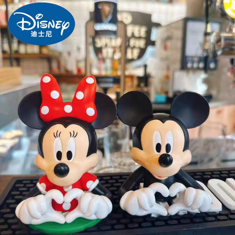 Hot Disney Cartoon Mickey Minnie Mouse Figure Heart Posture Action ...