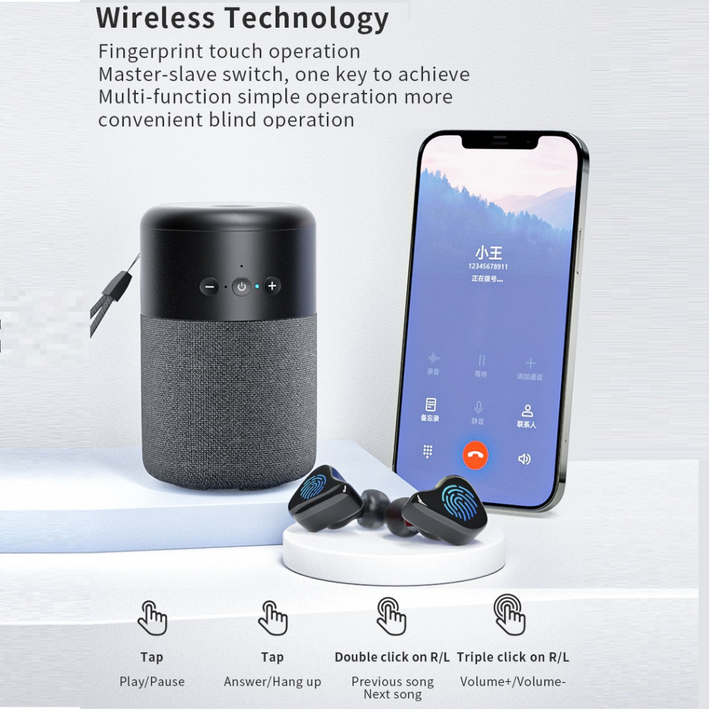 2 in 1 Bluetooth Music Speaker Headphone Mini Bluetooth Music Player ...