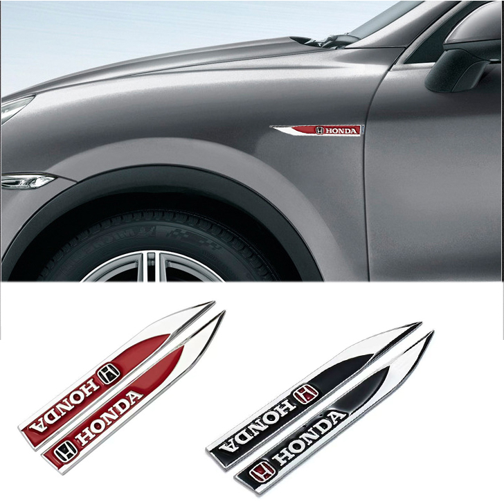 2 Pieces HONDA Auto Metal Sticker Badge For Honda City Civic Beat Jazz ...
