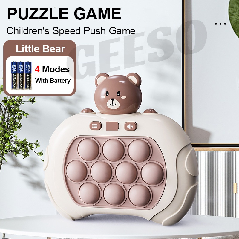 Quick Push Game Console 4 modes Bubble Pops Ball Pop it Fidget Toy ...