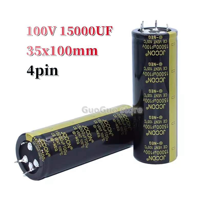 1pcs 100V 15000uf JCCON Black Gold Audio Power Amplifier Filter ...