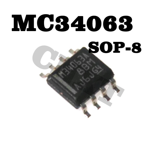 10pcs M34063A 34063 MC34063ADR2G MC34063AG MC34063A MC34063 SOP8 DC/DC Converter Control Chip ...