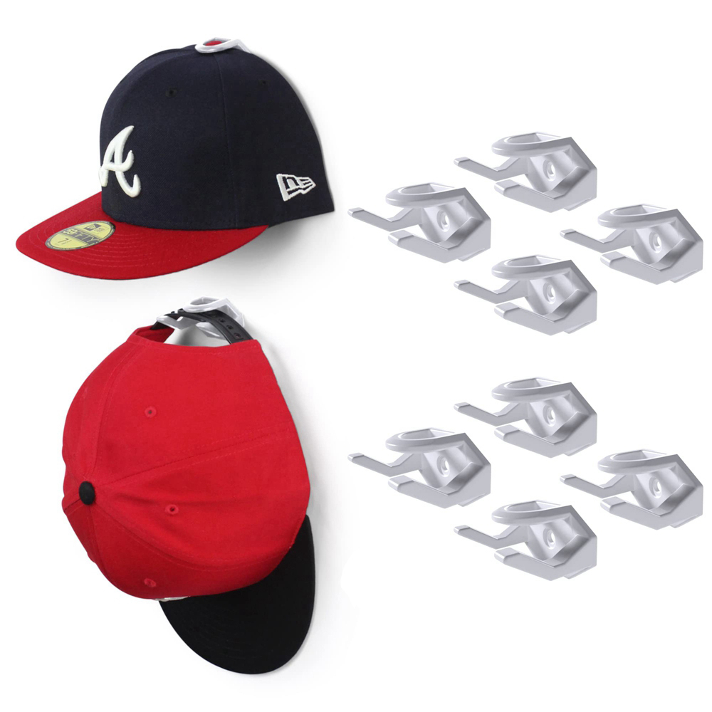 8pcs Adhesive Hat Hooks Door Hat Holder Baseball Cap Rack Hanging ...