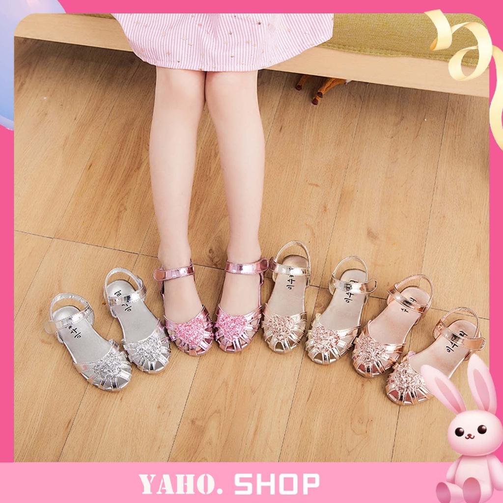 ZXT-Girl´s Princess Kid Shoes Fashion Sandals Love Heart Sequins ...