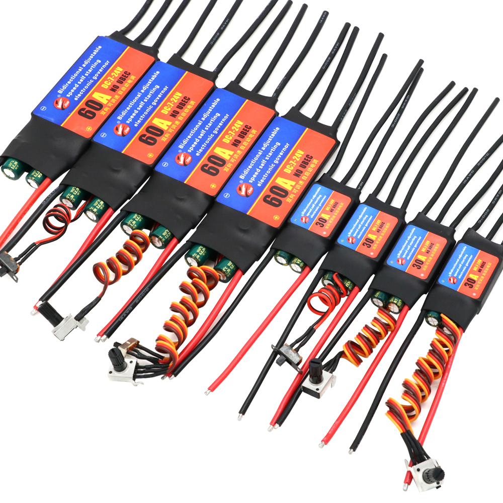 ZMR 2-6S 30A 60A ESC Bidirectional Self Starting Brushless ESC for RC ...