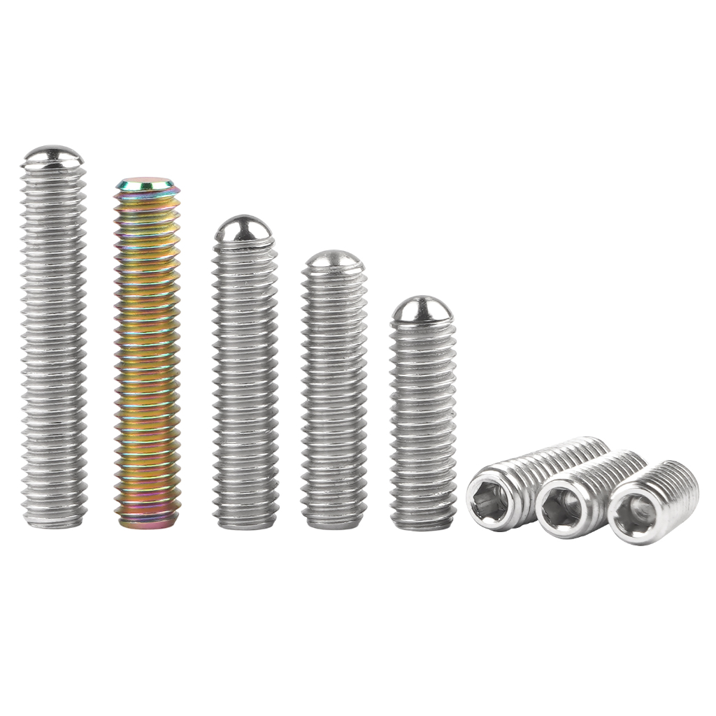 Wanyifa Titanium Bolt hex Socket Set Screw Tc4/Gr5 M4 M7 Headless Hex ...