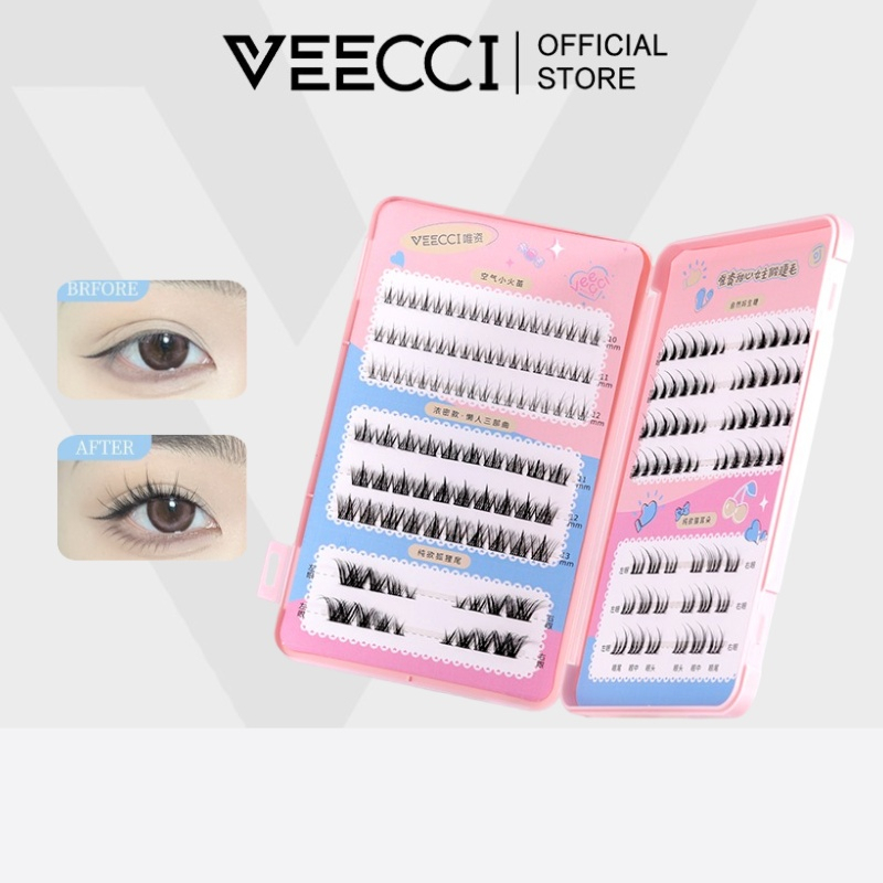 VEECCI False Eyelashes Thick Natural curl Light and soft Enlarge the ...