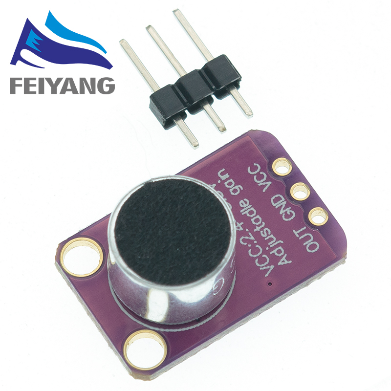 MAX9814 Microphone AGC Amplifier Board Sound sensor Module Auto Gain ...