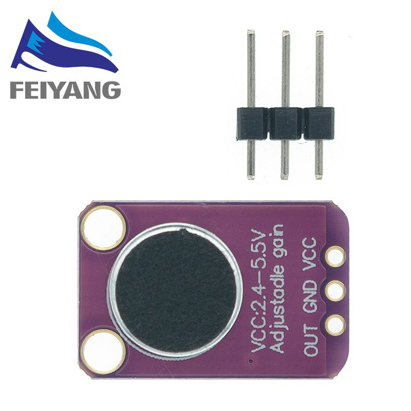 MAX9814 Microphone AGC Amplifier Board Sound sensor Module Auto Gain ...