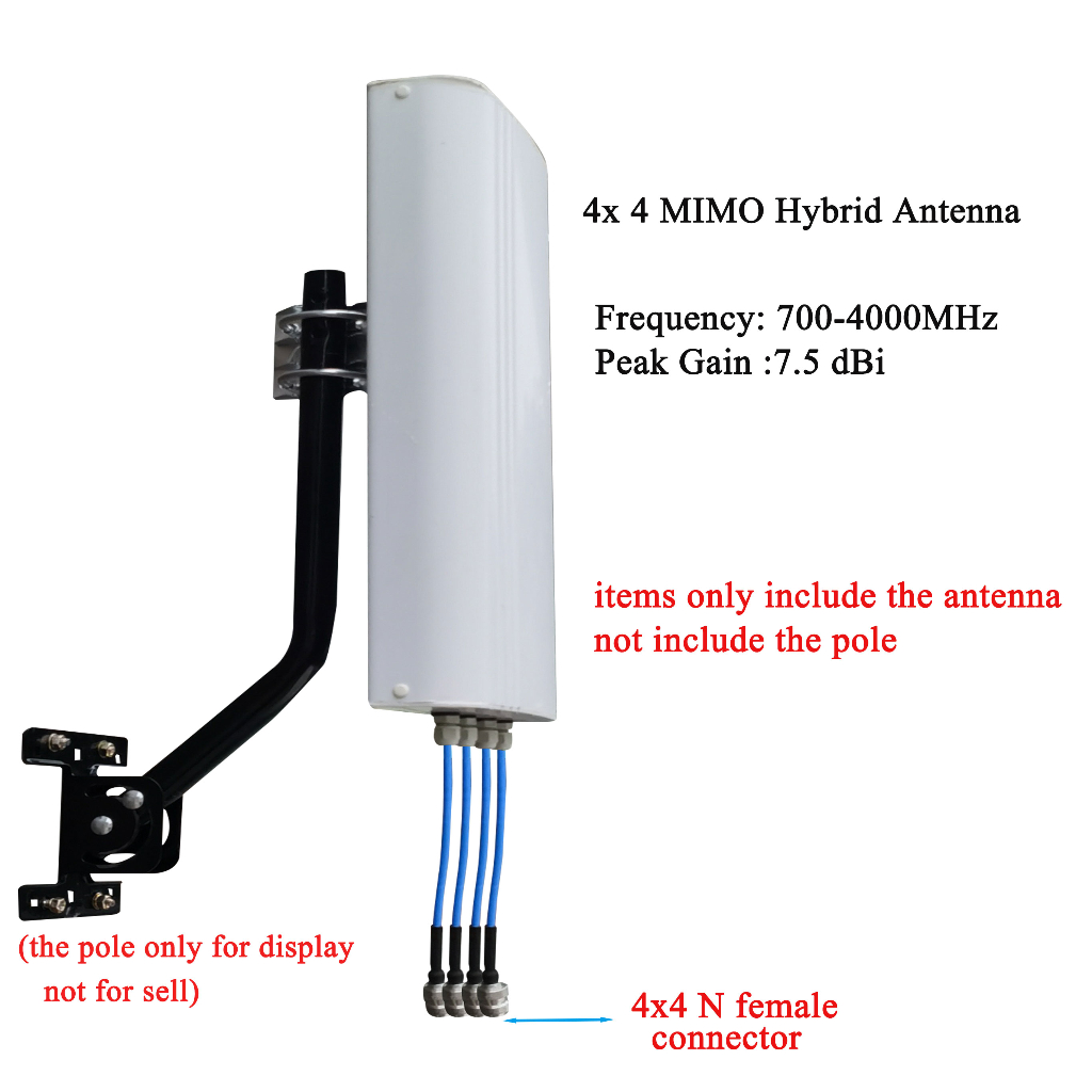 4x4 MIMO HYBRID ANTENNA 4G/ 5G/ WiFi PHANTOM X ANTENNA 700-4000MHz for ...