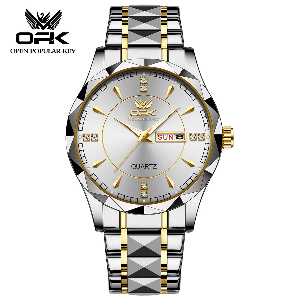 OPK Watch For Men Water Proof Stainless Steel With Box Original Quartz ...