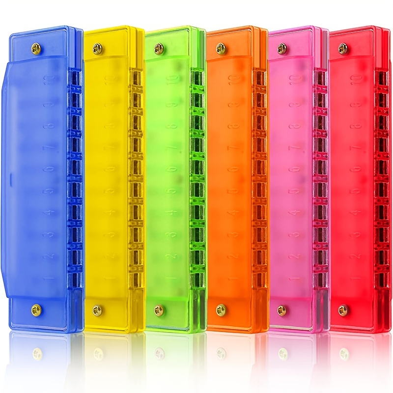 10 Hole Harmonica Mouth Plastic Organ Musical Instruments For Beginners ...
