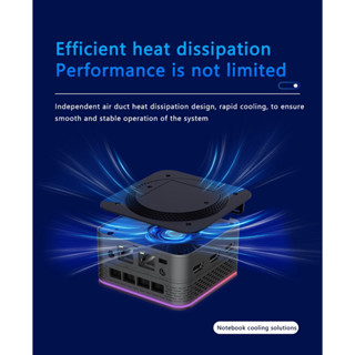 T9 Plus Mini PC Intel Alder Lake N100 LPDDR5 4800MHz M.2 NVMe Windows 11 Computer Dual LAN Three ...