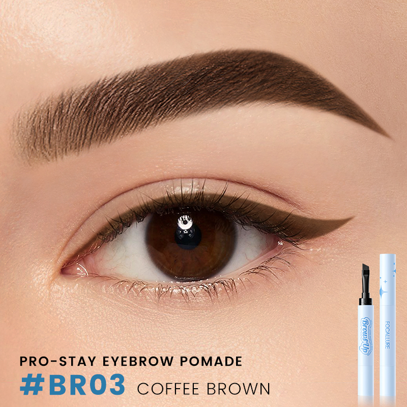 FOCALLURE Pro-stay 3D Eyebrow Pomade Cream 2-In-1 Transfer-proof ...