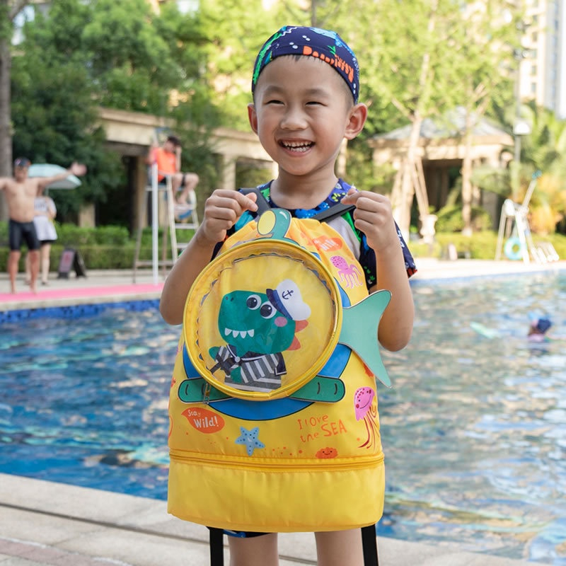 Wet Dry Separation Swimming Bag For Kids Beach Backpack Waterproof Male ...