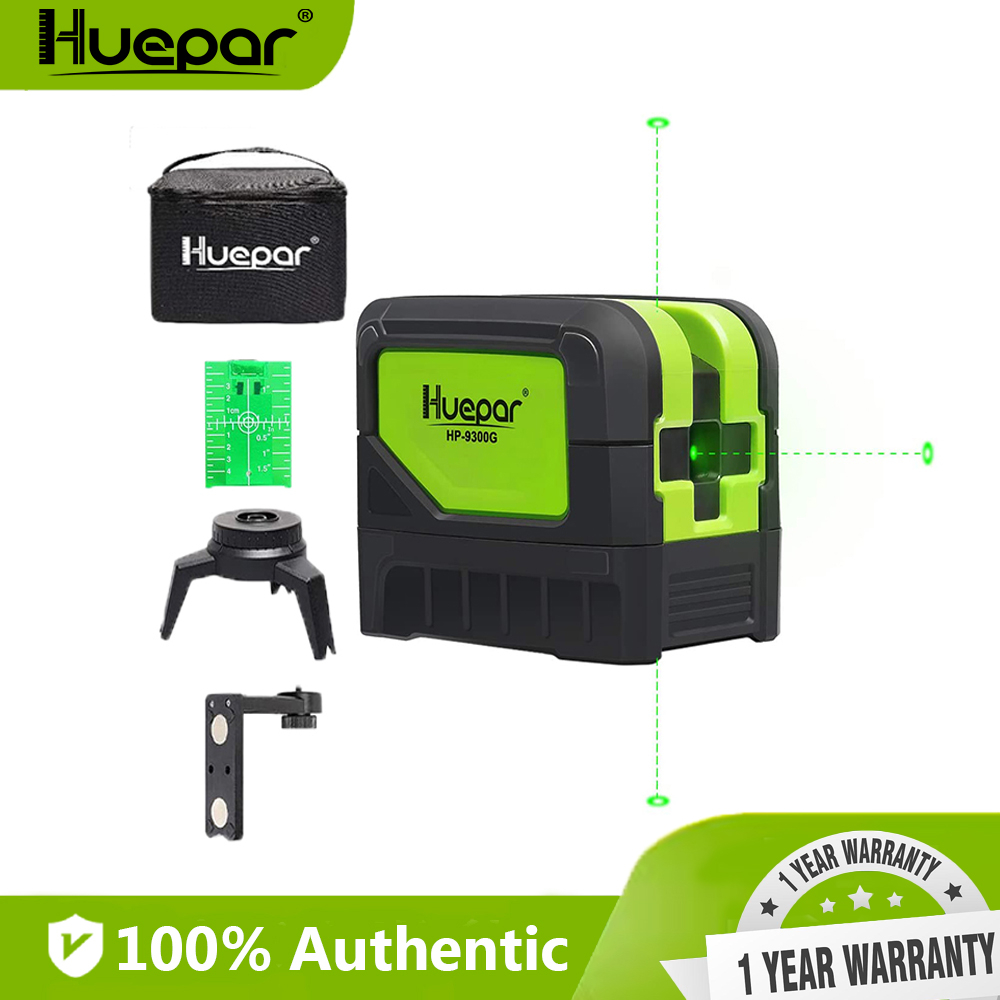 Huepar 3 - Point Laser, Self-leveling Green Beam Laser Level with Plumb ...