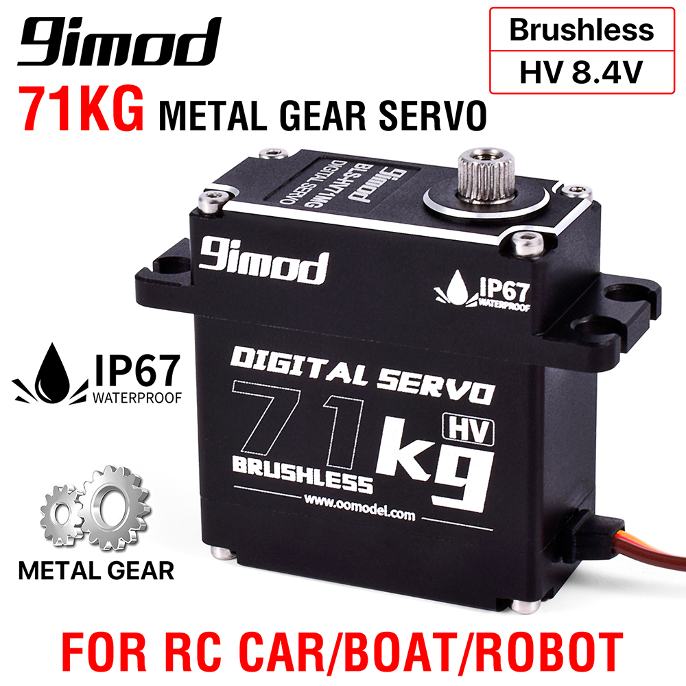RC High Torque Servo 71KG 9iMOD Brushless Waterproof Servo Metal Gear ...