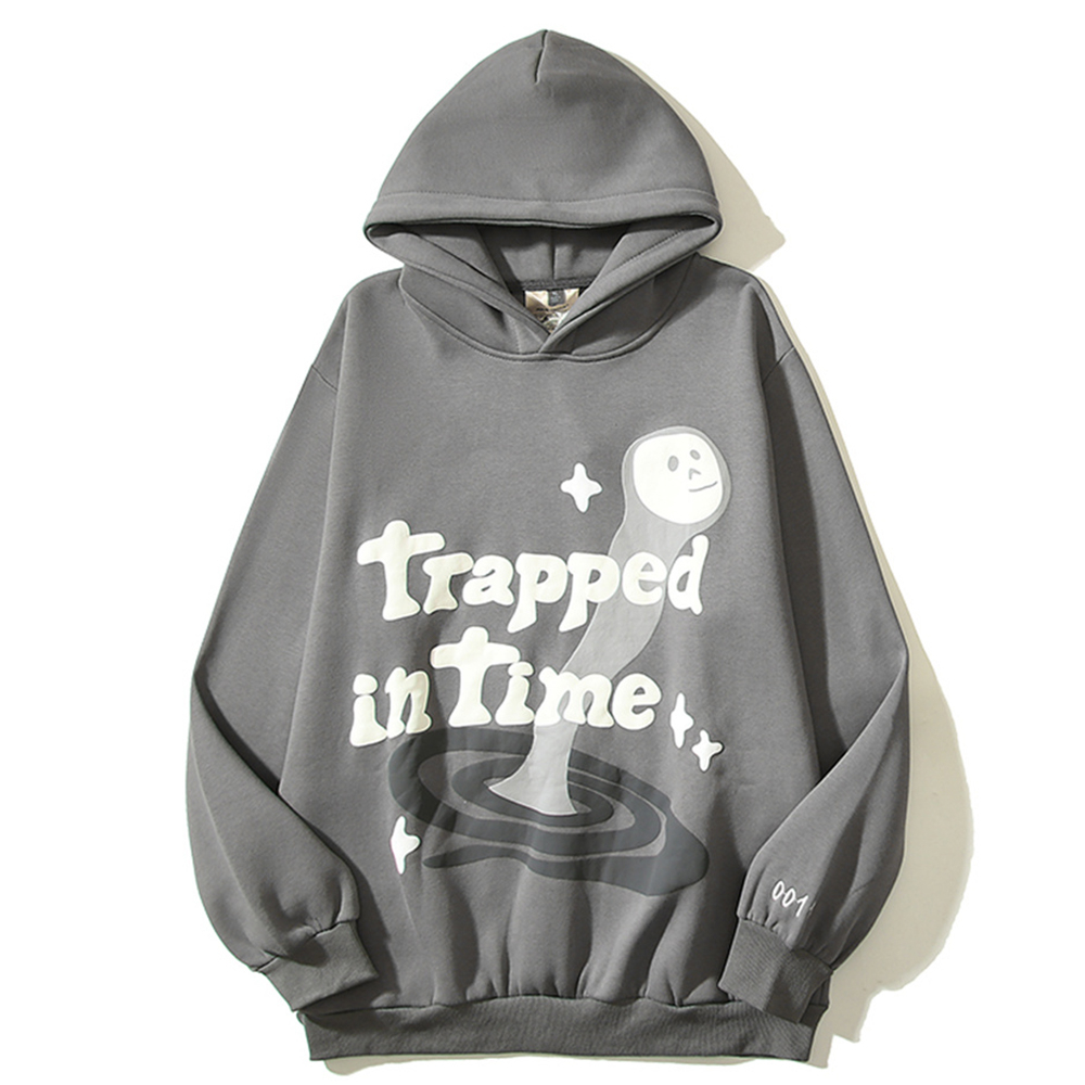 Trapped in Time Foam Printed Fleece Streetweart Men Women Hoodie ...