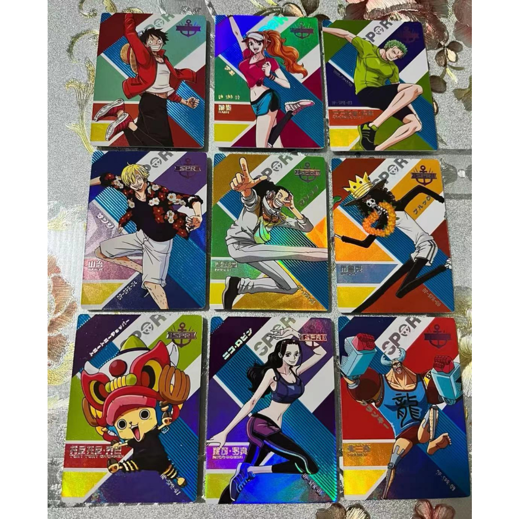 One Piece Anime Card SPR Whole Set 9 Cards | Shopee Philippines