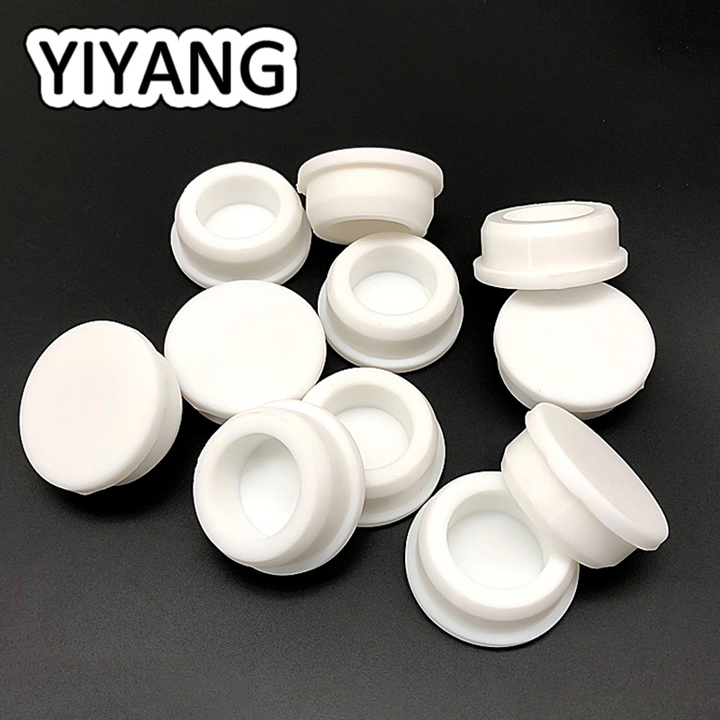 1pcs 15mm-51.3mm White Food Grade Silicone Rubber Hole Plugs Blanking ...