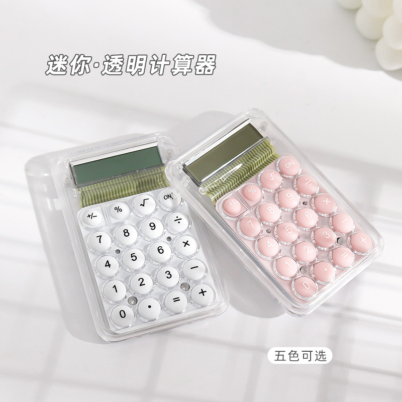 Candy Color Mini Calculator 8 Digits Display Silence Electronic ...