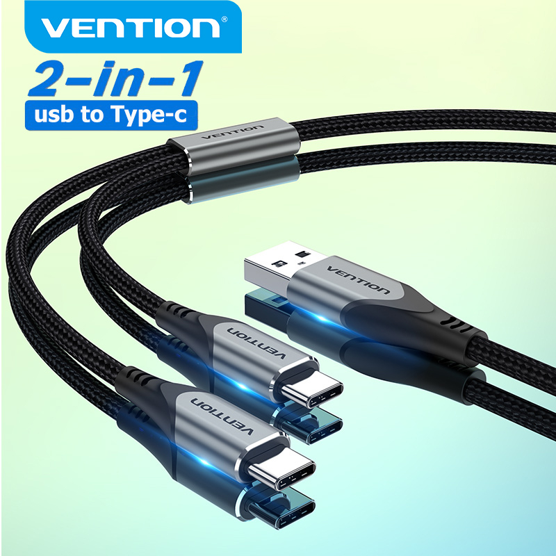 Vention Type C 2 in 1 Fast Charging Cable for Huawei | Shopee Philippines
