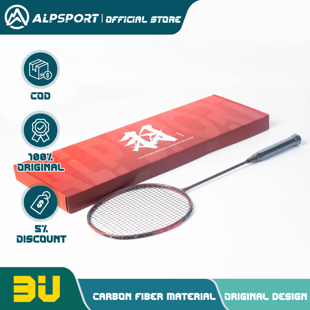 Alpsport 1k Super Carbon Professional Badminton Racket Ultra Offensive ...