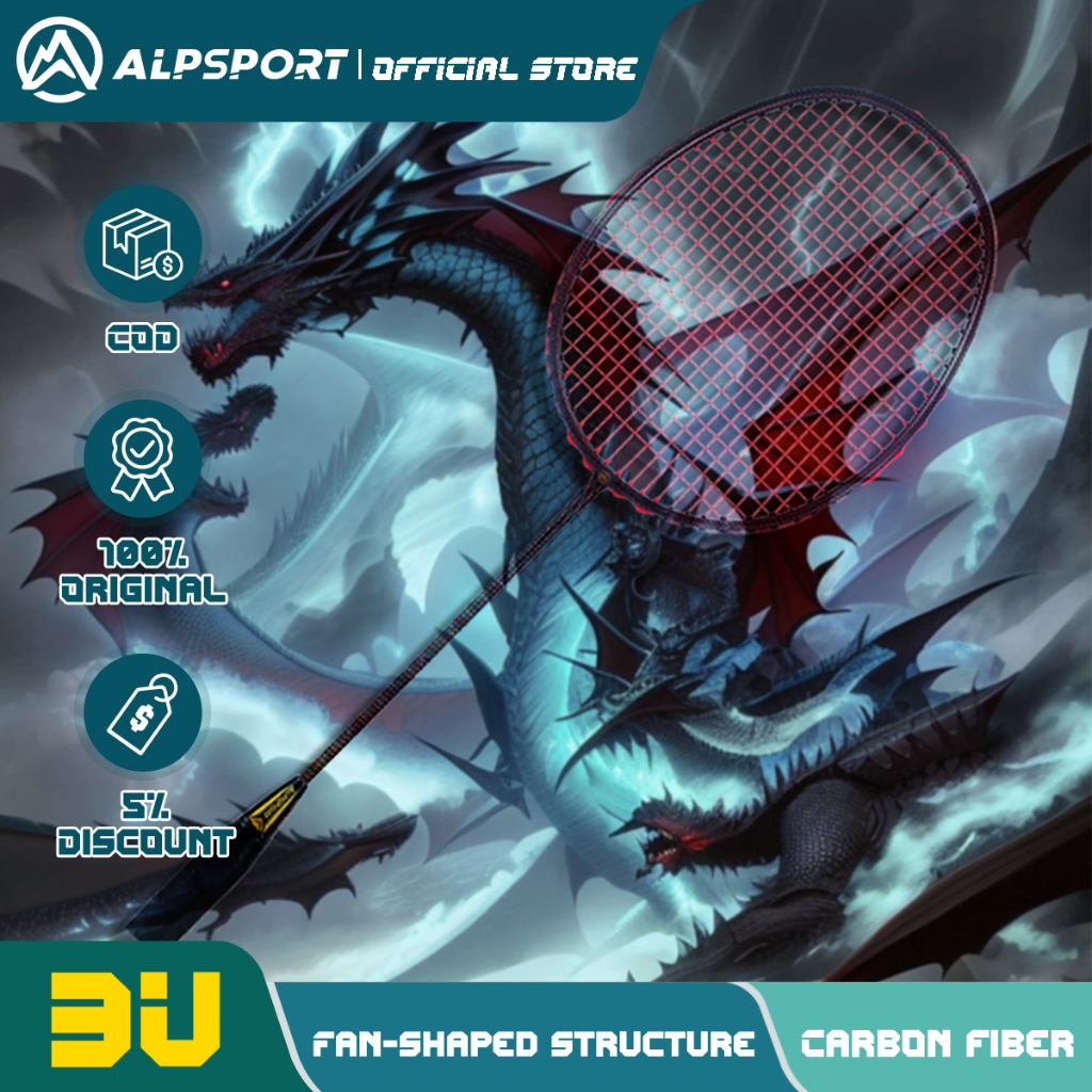 Alpsport 1k Super Carbon Professional Badminton Racket Ultra Offensive ...