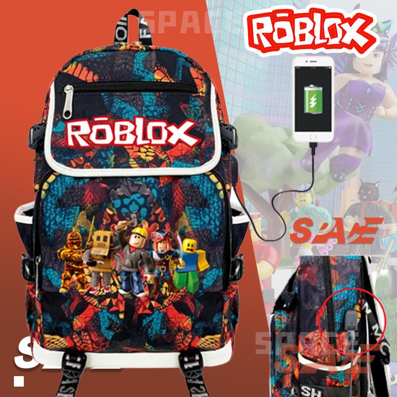 Robloxs Bag For Kids Boy Roblox Canvas Student Backpack Cartoon Anime ...