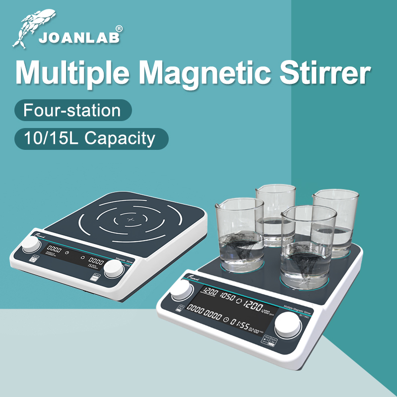 JOANLAB Multi-station Magnetic Stirrer Digital Display Laboratory ...