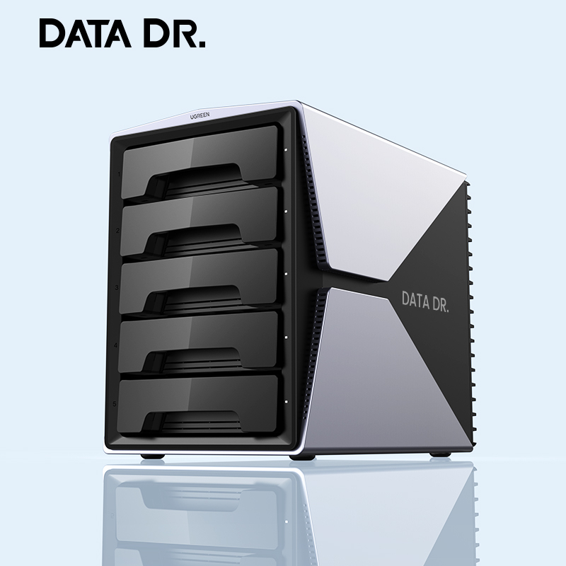 DATA DR. USB 3.0 SSD/HDD Case 5-BAY 2.5/3.5" RAID External Hard Drive ...