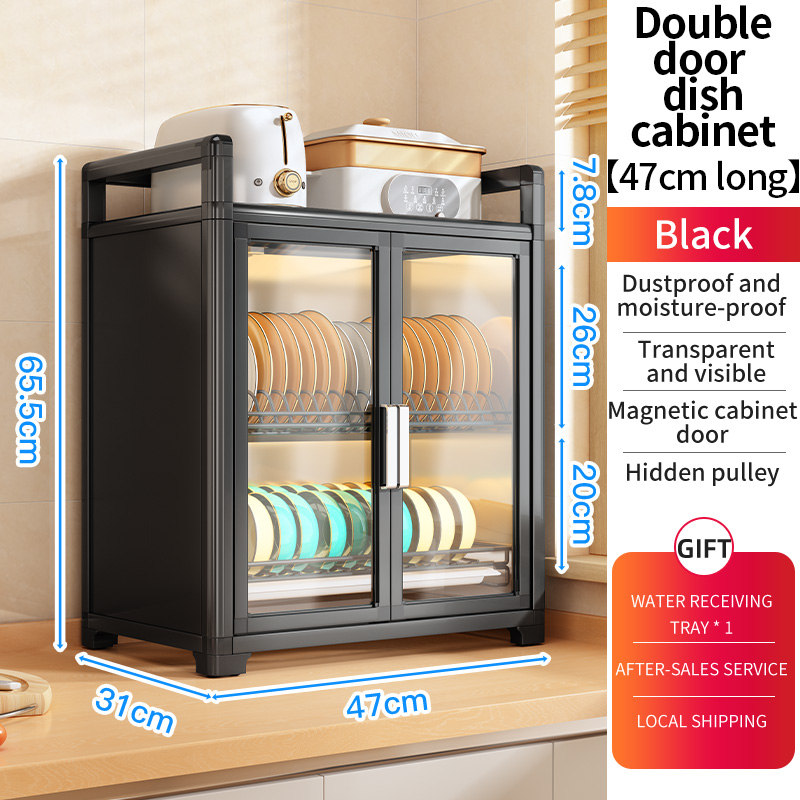 Aluminum Alloy Bowl And Dish Rack Kitchen Double Layer Storage Rack ...