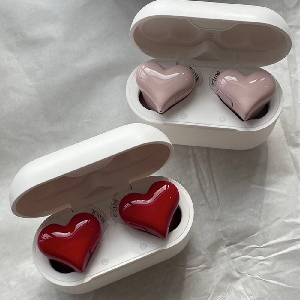 Wireless Headphones Heart-shaped Headphones Unique Design Battery ...