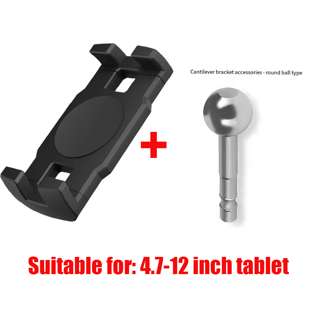 New Phone Tablet Clip 4.7-12 inch Metal Dual Stretch Ball Head Swivel ...