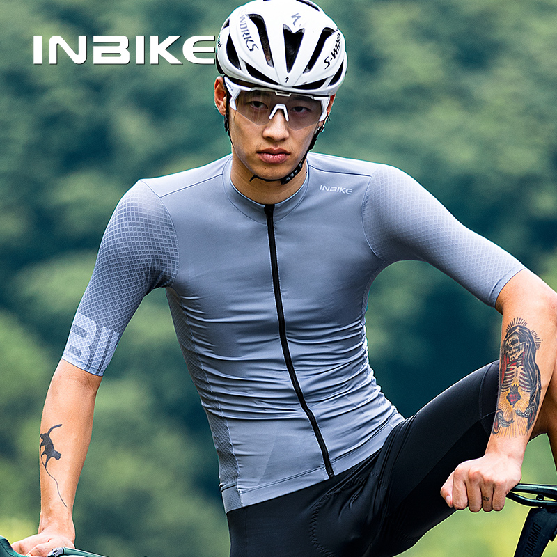 INBIKE Short Sleeve Bicycle Jersey Man Summer Road Cycling Jersey Clothes MTB Mountain Bicycle ...