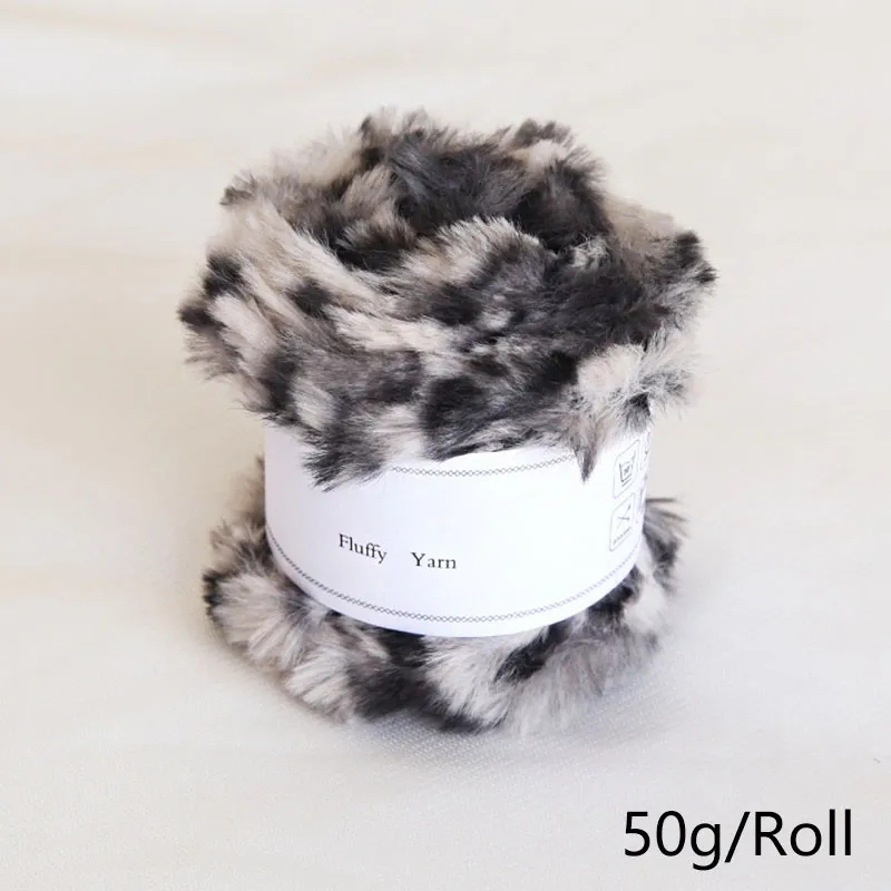 50g/Ball Faux Fur Rabbit Yarn Wool Cashmere DIY Hand Knitting Crochet ...