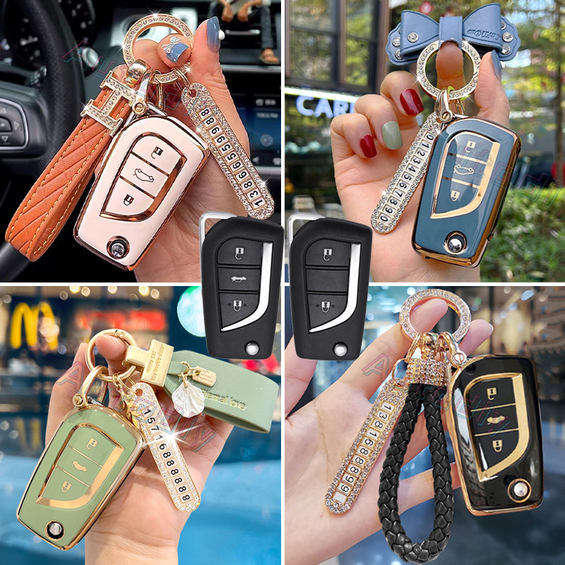 Toyota fortuner innova key cover Soft TPU car Remote Fob Key Case ...