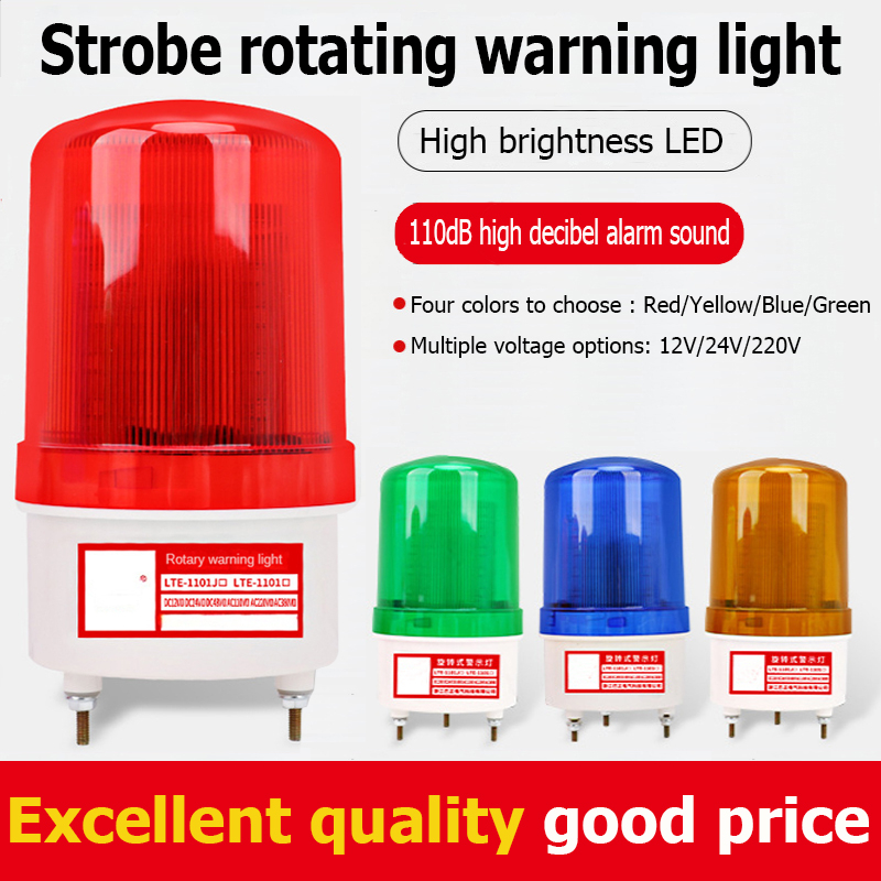 LED Rotary strobe warning light alarm Warning light D-1101 220V/24V/12V ...