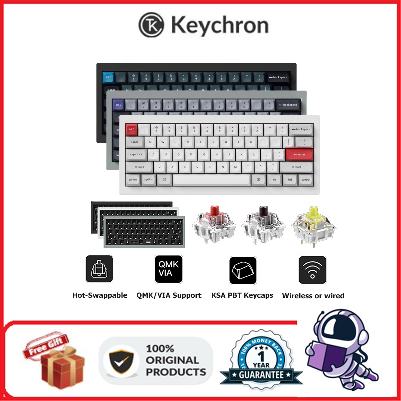 Keychron Q4 Pro QMK/VIA Wireless Custom Mechanical Keyboard | Shopee ...