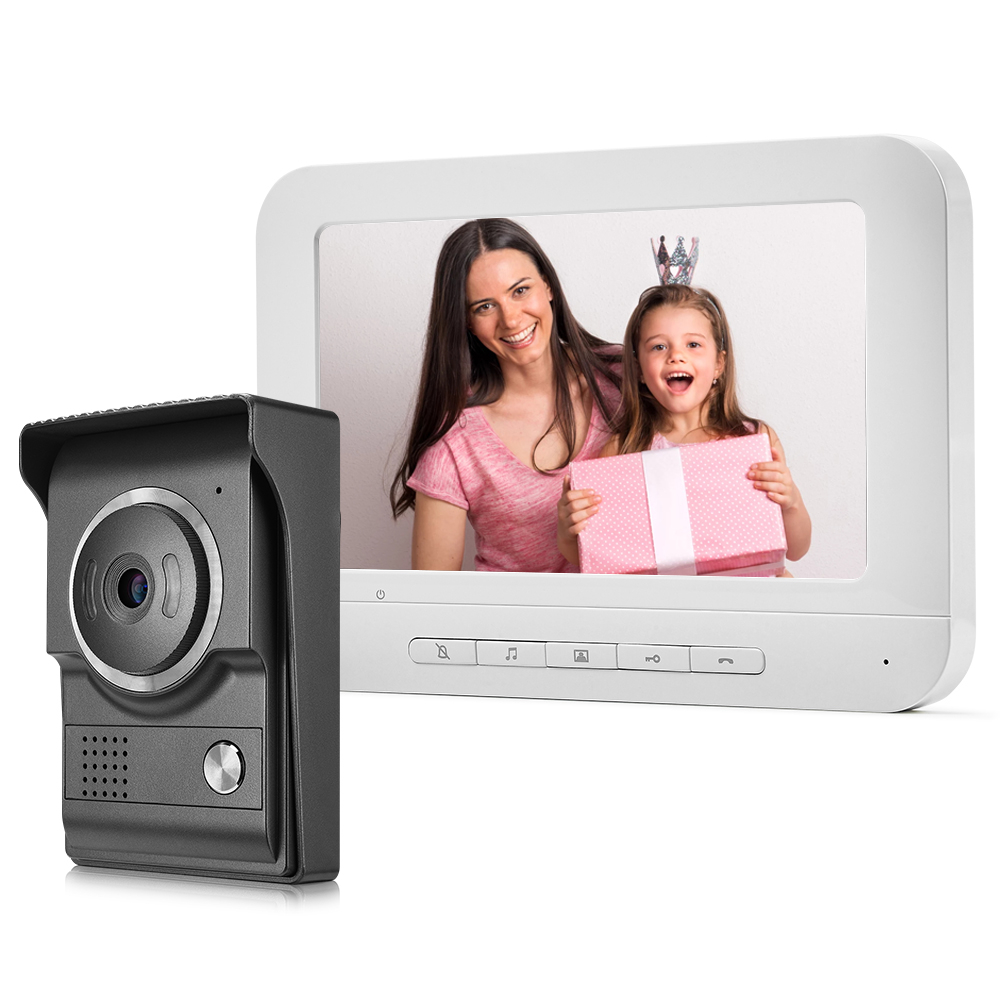 7 inch tft lcd screen video door phone villa video intercom system ...