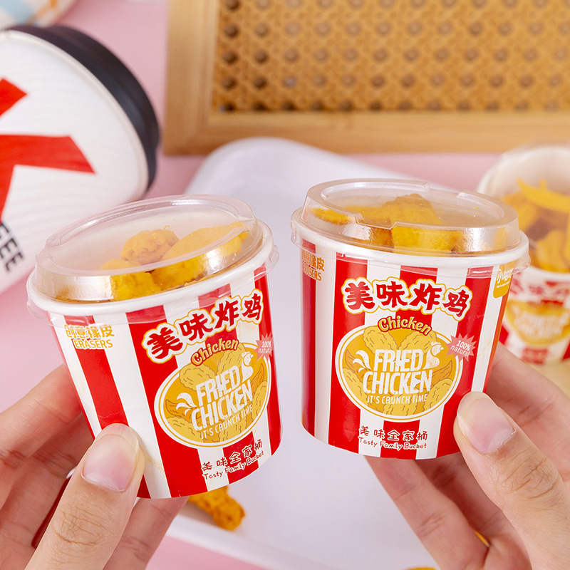 Creative Eraser Simulation Fried Chicken Eraser Burger French Fries ...