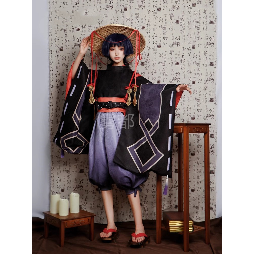 【Ready Stock】Genshin Impact Black Balladeer Cosplay Costume Anime Game ...