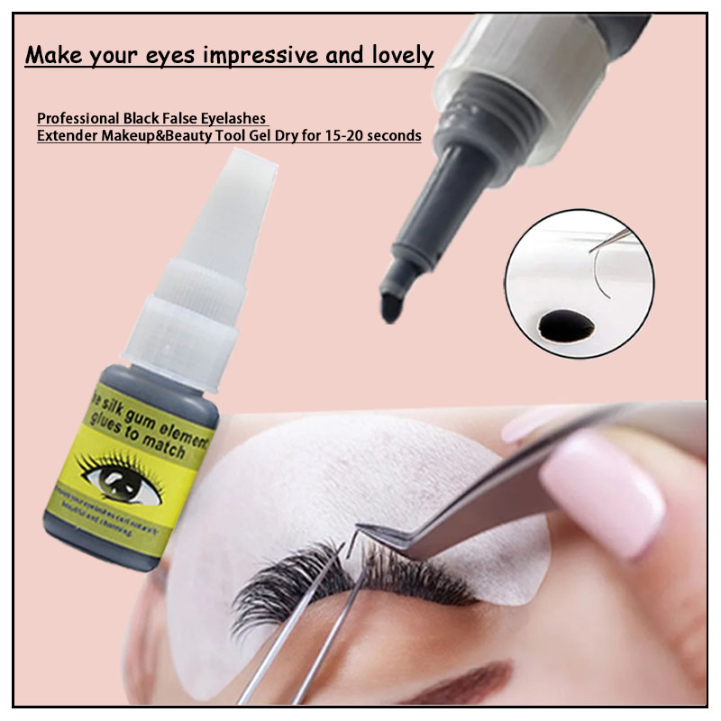 Stars colors 10ml False eyelashes gel prolonging single eyelash gel ...