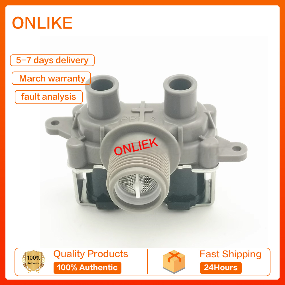 Original washing machine FCS180A water inlet solenoid valve XQB75-H761U XQB75-H773U double-head ...
