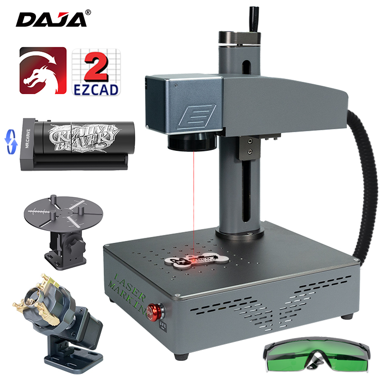 DAJA Laser Marking Machine S4 Metal Nameplate Engraver for Jewelry Stainless Steel Portable ...