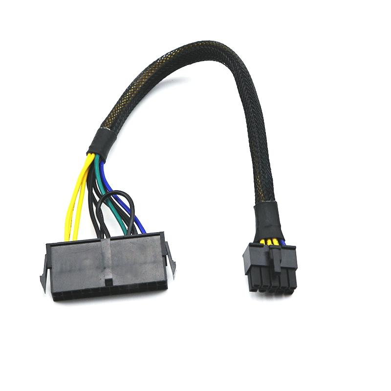 30cm ATX 24 Pin TO 10 Pin Power Supply Cable Cord 18AWG Wire For Lenovo ...
