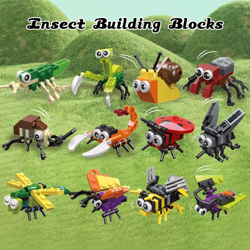Insect Building Block Toy Assembly Particle Children Development ...